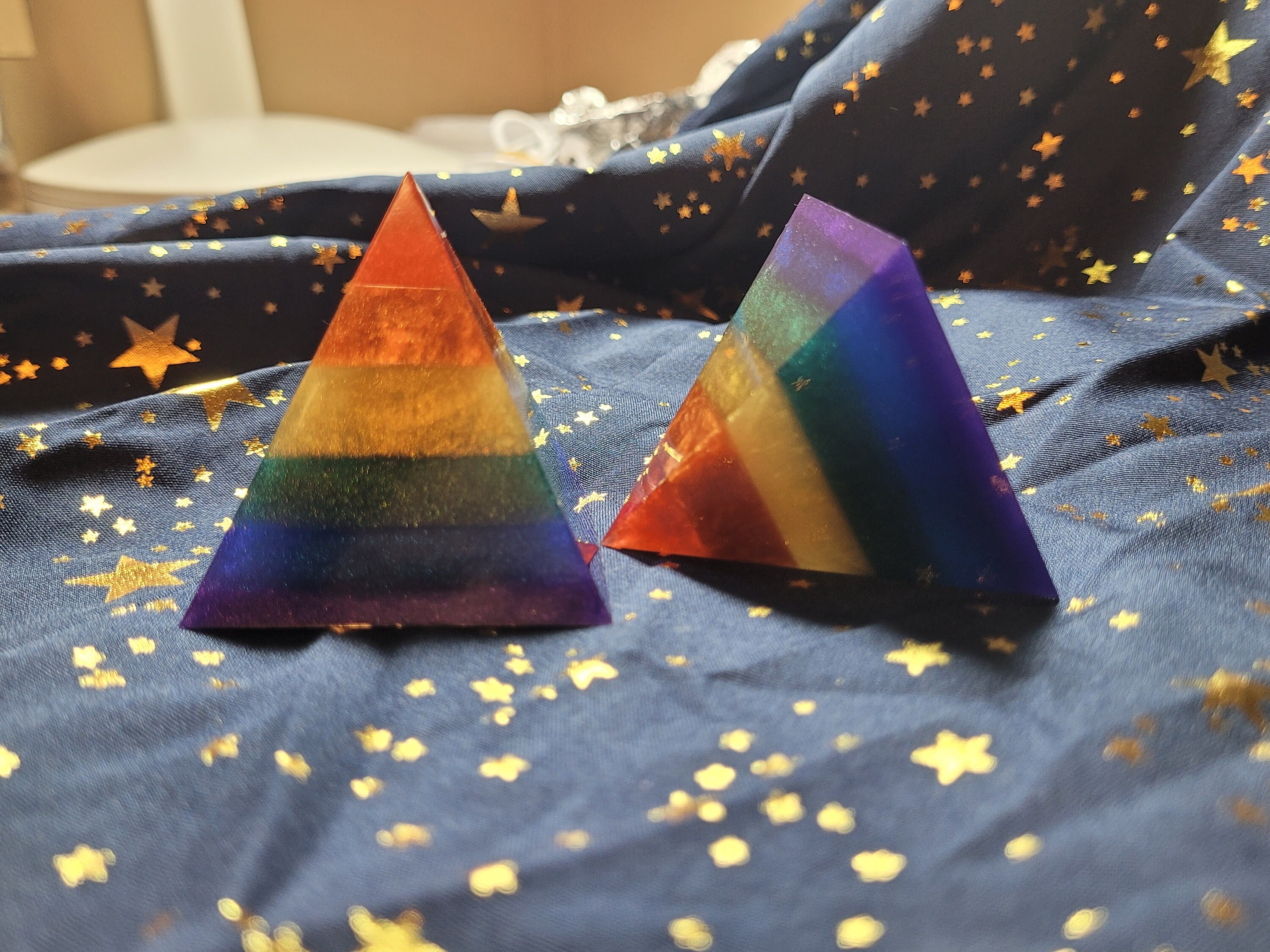 Handmade Rainbow Pyramid - Etsy