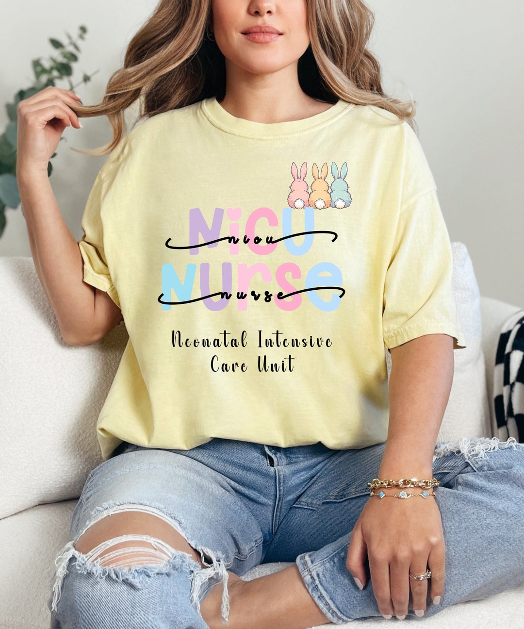 NICU Nurse Easter Shirt, NICU Nurse Animal T-shirt, NICU Nurse Gift ...