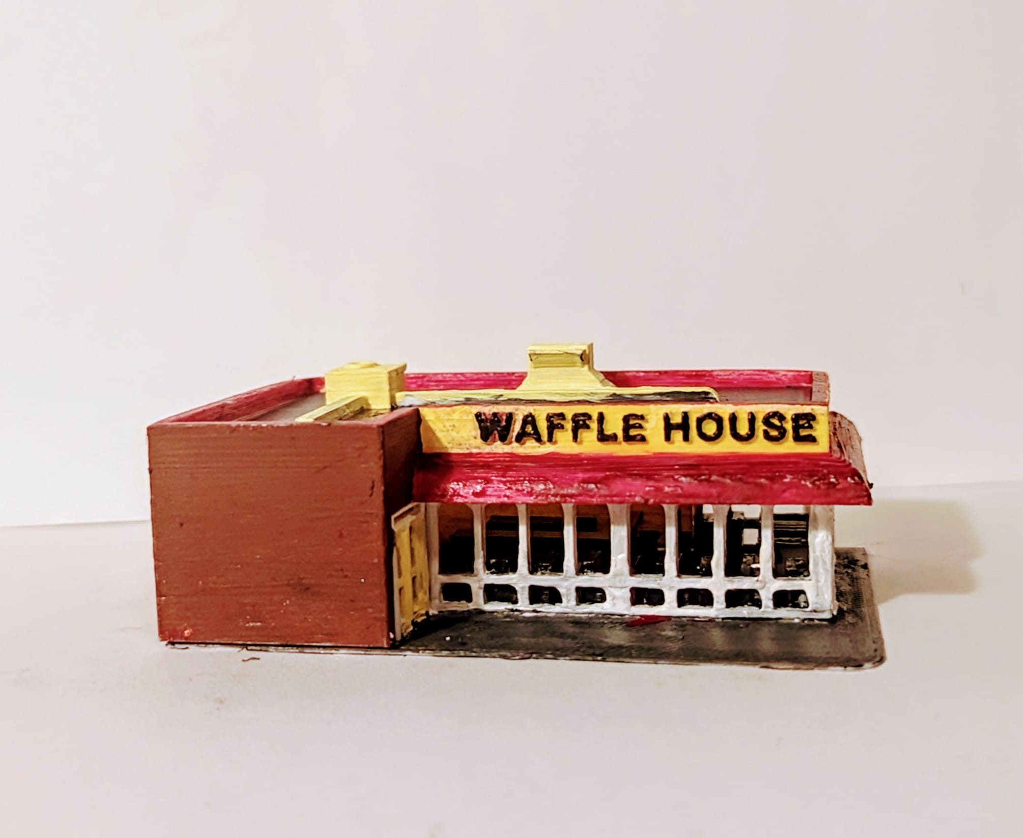 HO or N Scale Waffle House Building Scenery Kit White & Paintable ...