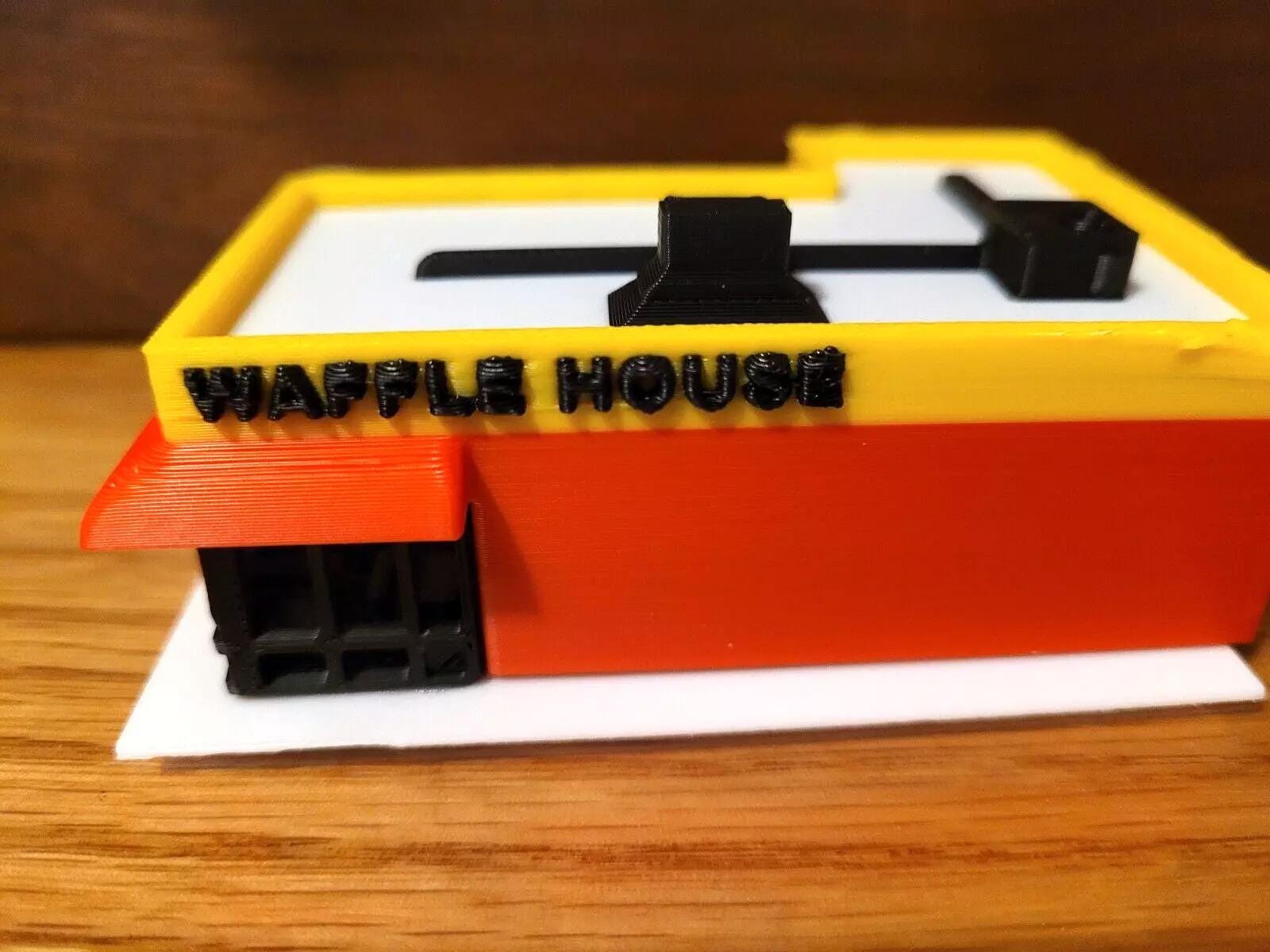 HO or N Scale Waffle House Building Scenery Kit White & Paintable ...
