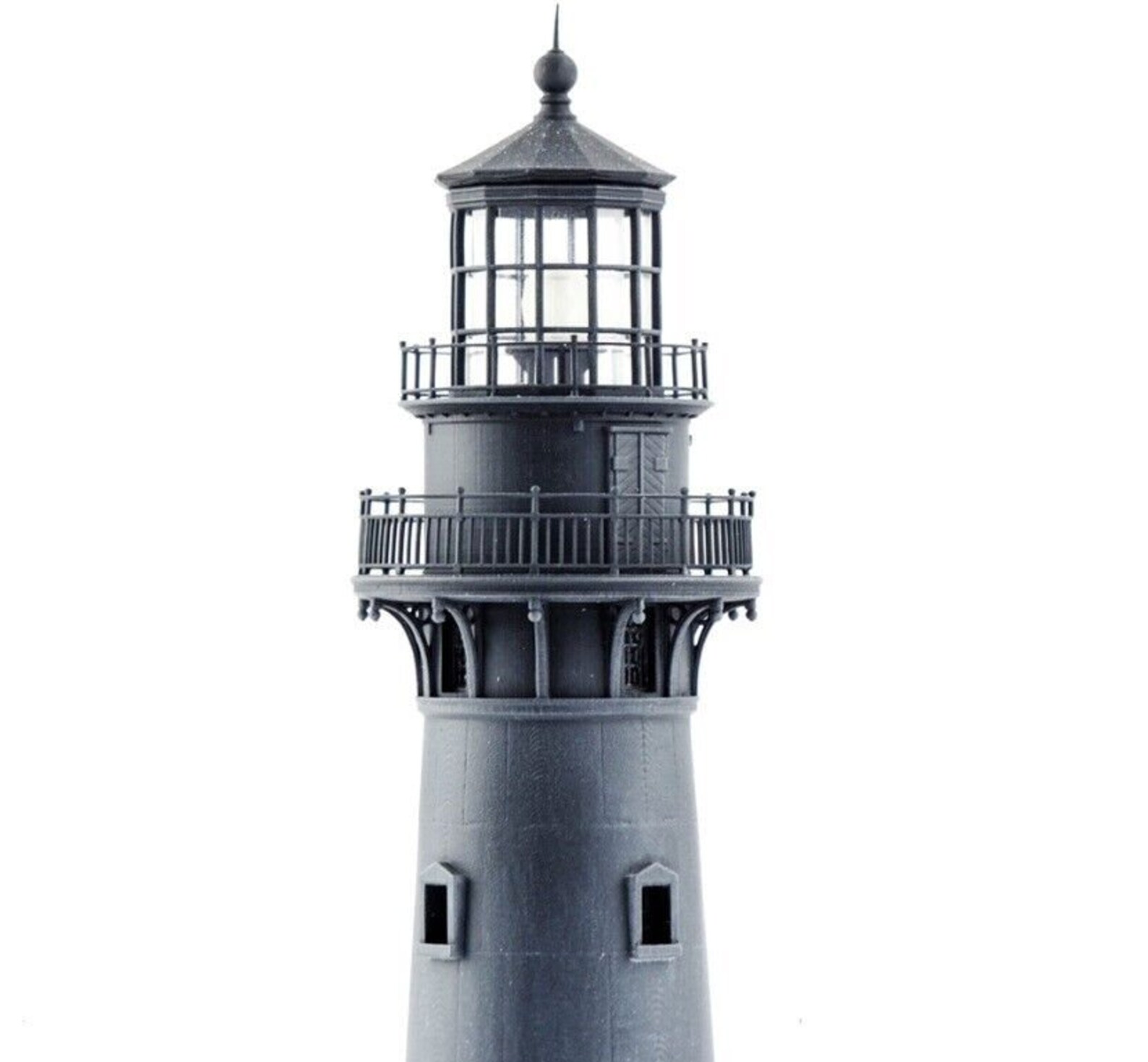 N Scale Hunting Island Lighthouse 1800's Historic Building Kit White ...