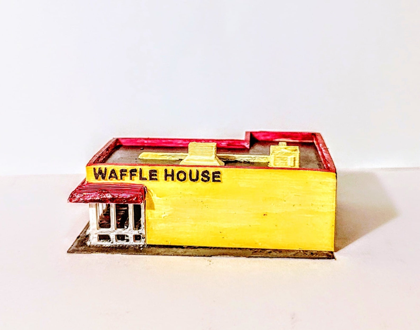 HO or N Scale Waffle House Building Scenery Kit White & Paintable ...