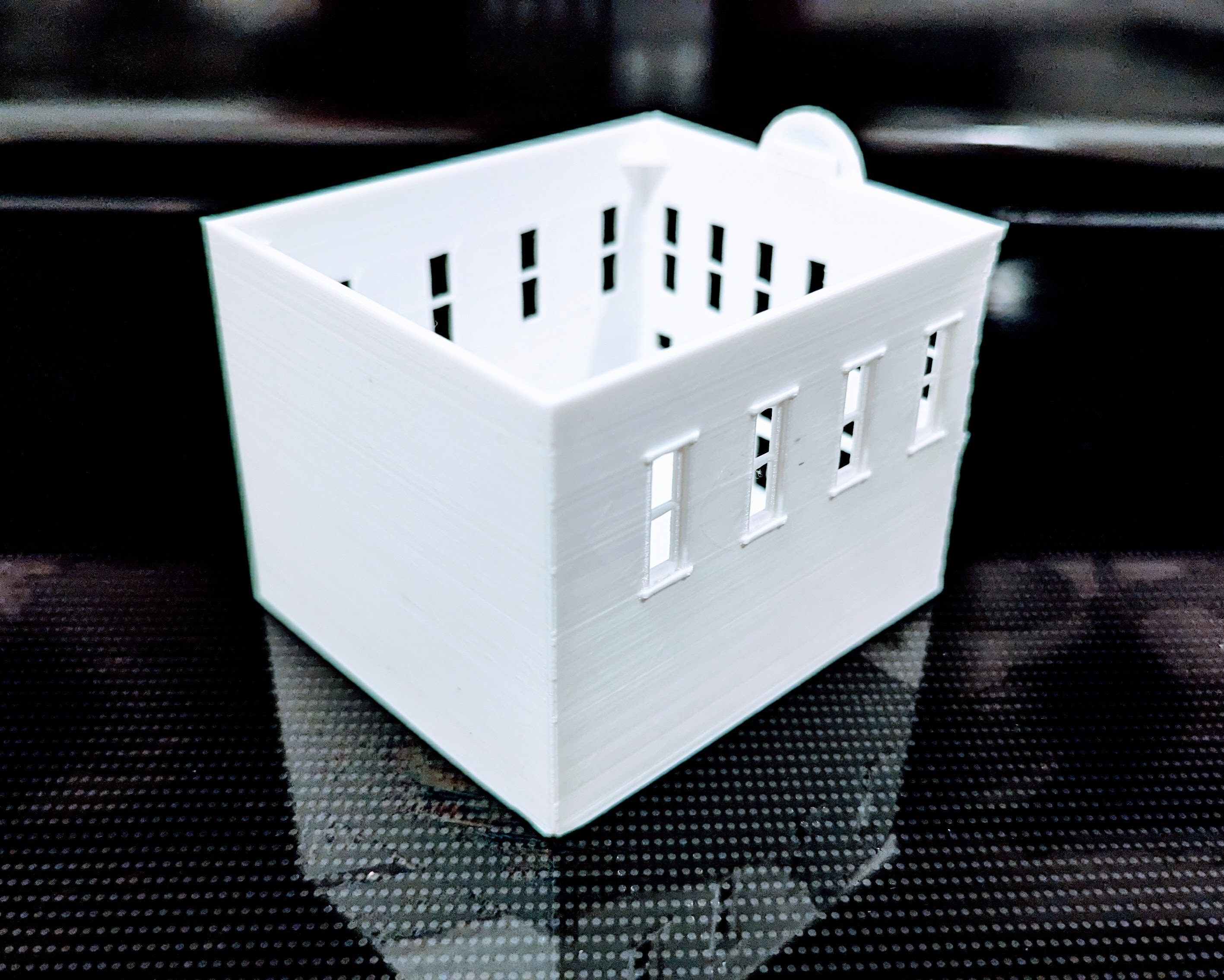 HO, N, or Z Scale Old Town Bank Building Scenery White & Paintable ...