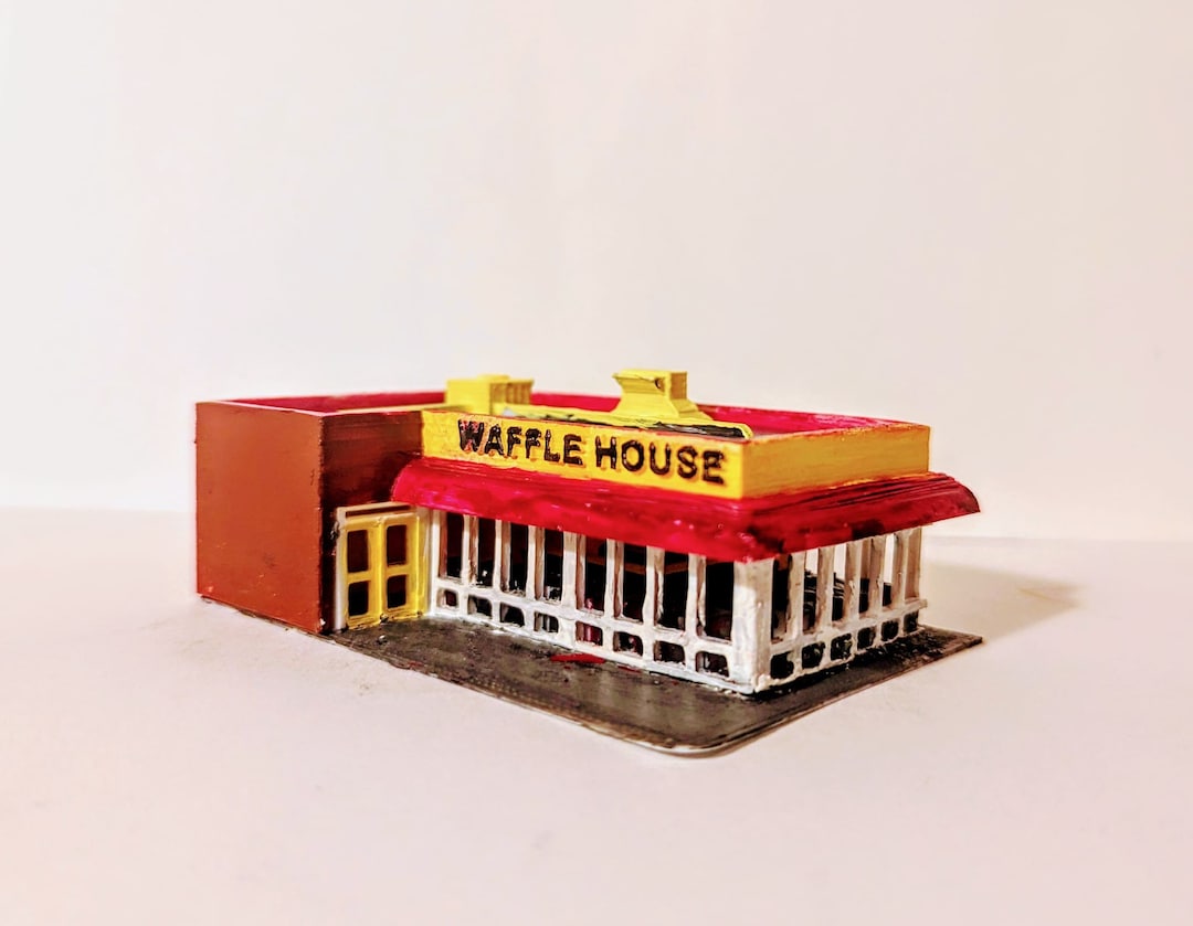 HO or N Scale Waffle House Building Scenery Kit White & Paintable ...