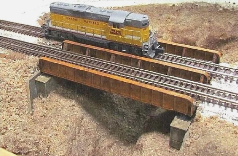 Girder Railroad Bridge Model Train Kit: HO N Z Scale, Single/dual Track ...