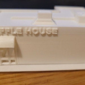 HO or N Scale Waffle House Building Scenery Kit White & Paintable ...