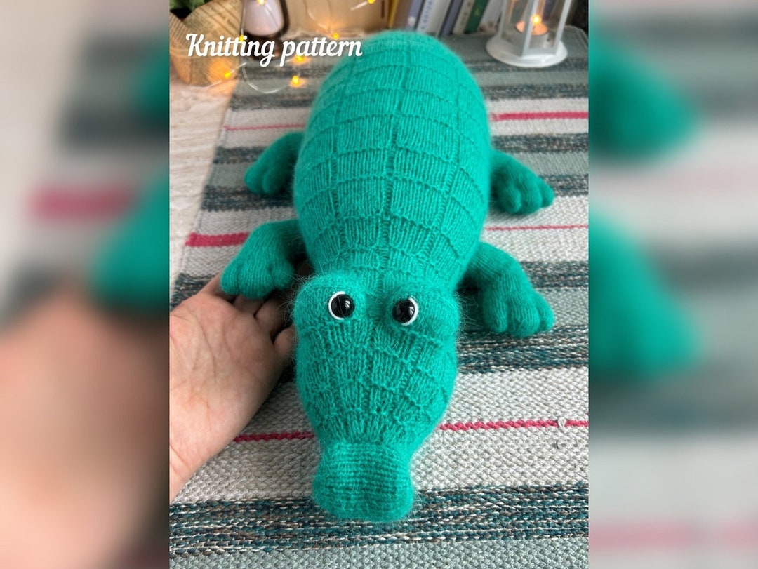 Knitting Pattern Crocodile, Amigurumi Crocodile - Etsy