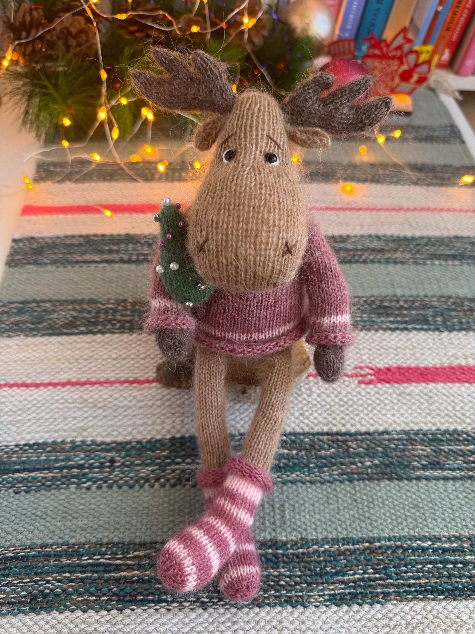 Christmas Moose. Knitting Pattern. Knitting Deer. - Etsy