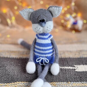 Knitting Patterns Cats. Amigurumi Knit Cat. - Etsy