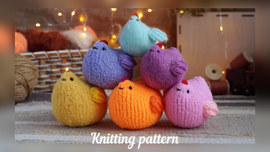Chicken Mabel. Knitting Pattern Easter Chicken. - Etsy