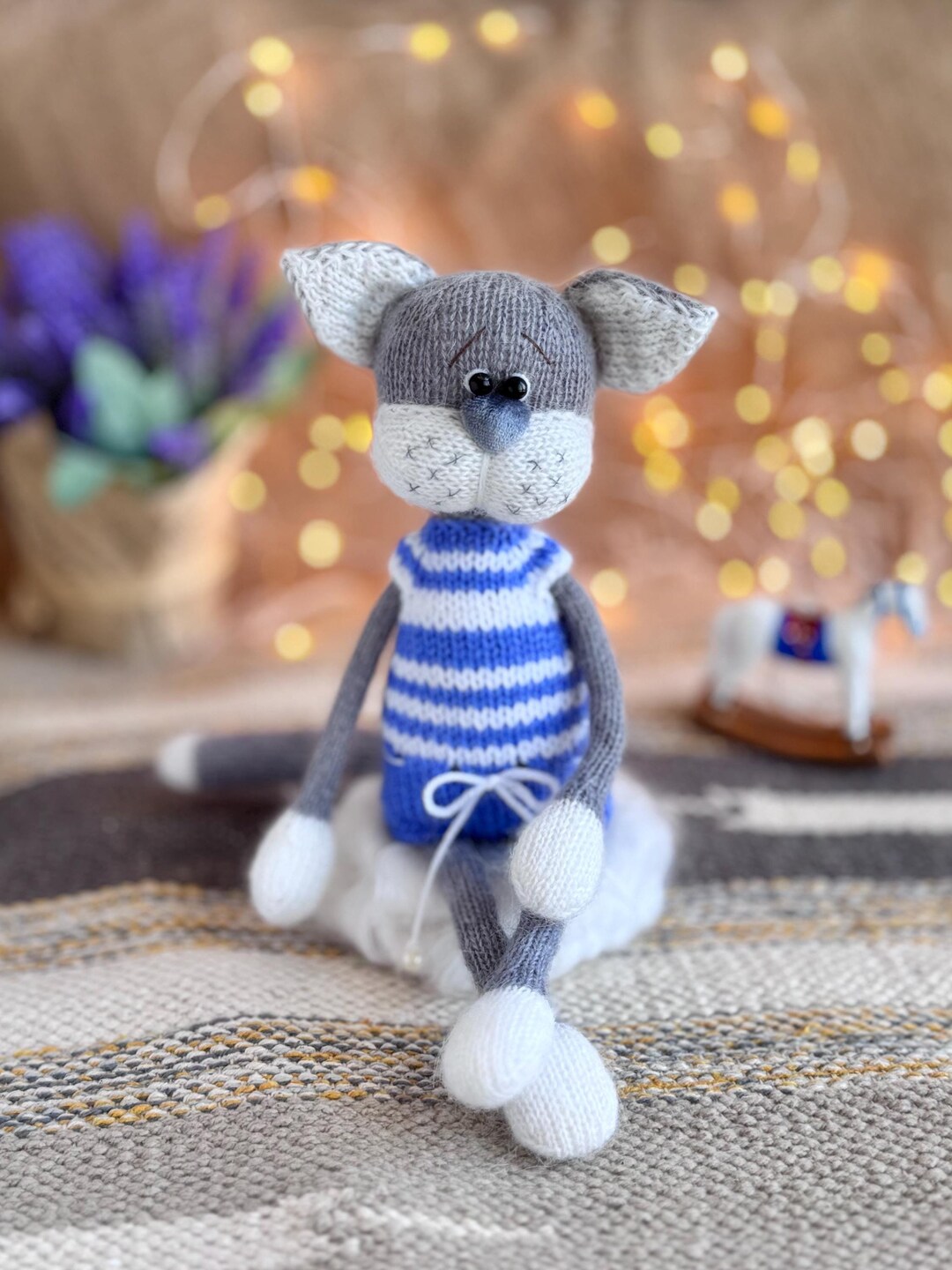 Knitting Patterns Cats. Amigurumi Knit Cat. - Etsy