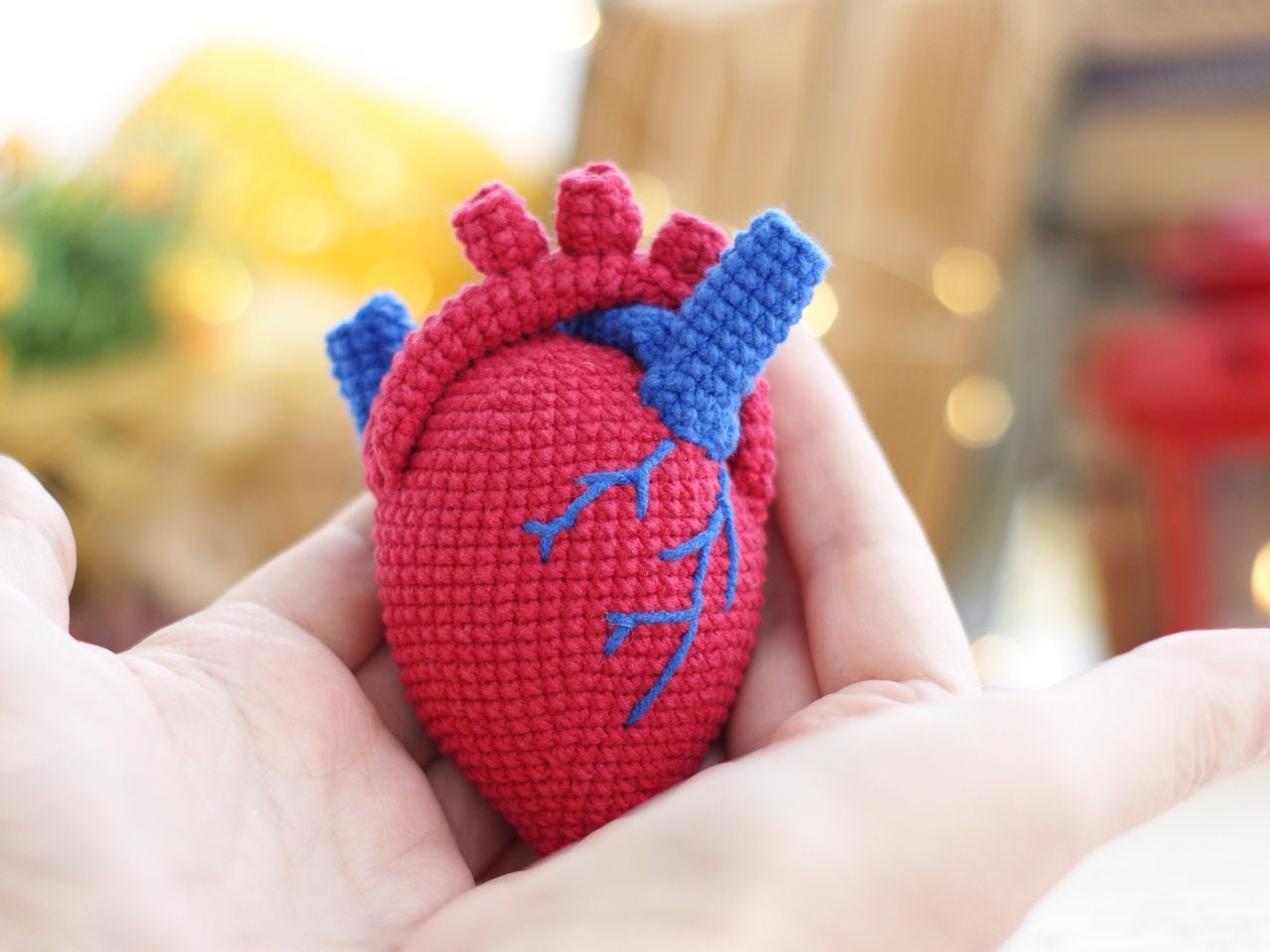Crochet Pattern Anatomical Heart, Amigurumi Human Heart - Etsy