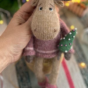 Christmas Moose. Knitting Pattern. Knitting Deer. - Etsy