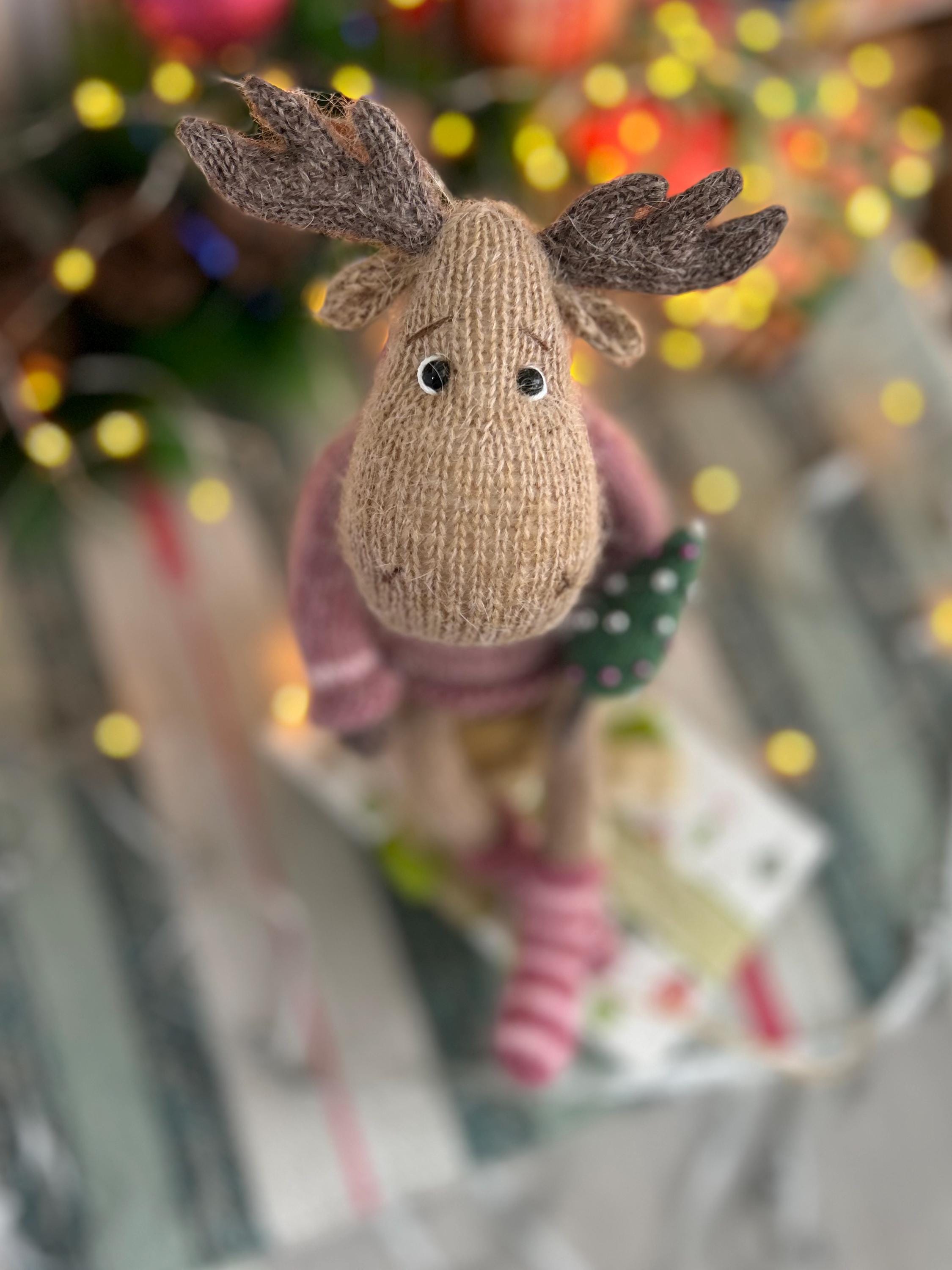 Christmas Moose. Knitting Pattern. Knitting Deer. - Etsy