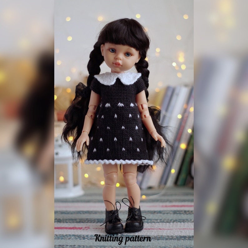 Dress Knitting Pattern for Doll Paola Reina (13 Inch) - Etsy