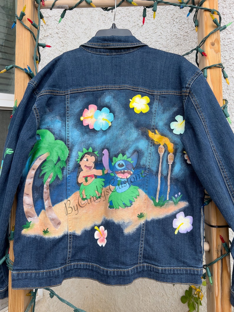 Disney Lilo & Stitch Jean Jacket - Etsy