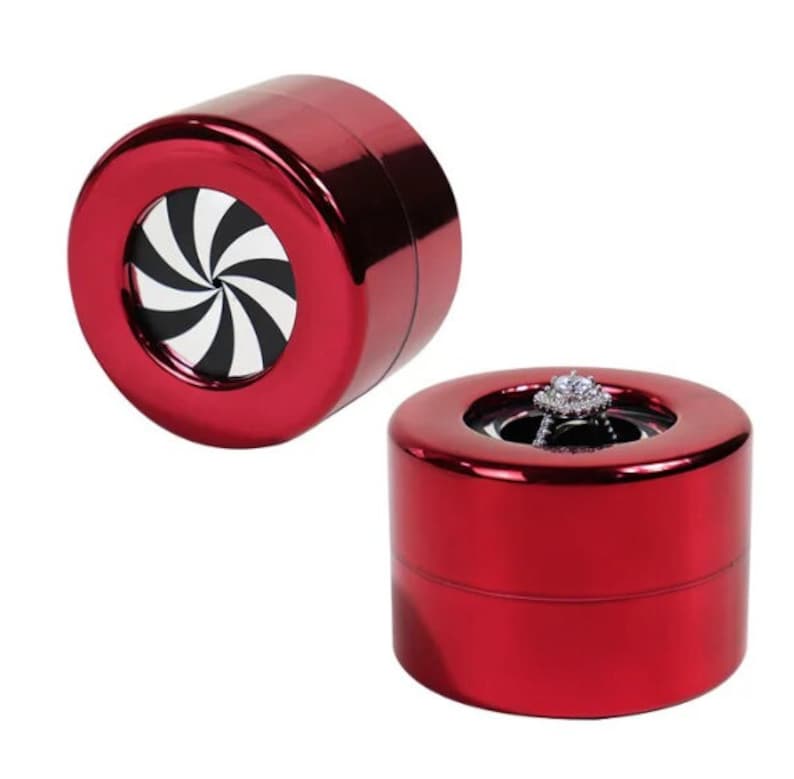 Personalized Gift Box, Creative Rotating Open Romantic Ring Case, Box ...