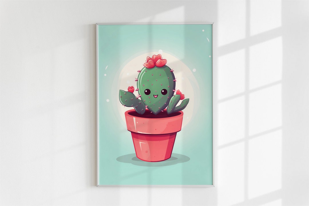 Cactus Cutie Print, Colorful Home Decor (digital Download) - Etsy