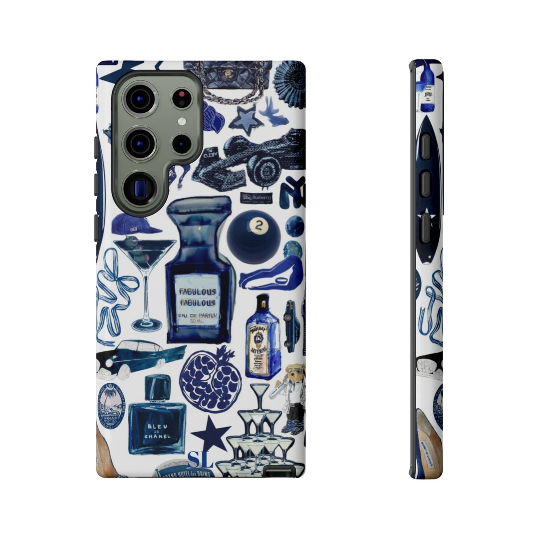 Navy Blue Phone Case With Samsung and Google Pixel - Etsy