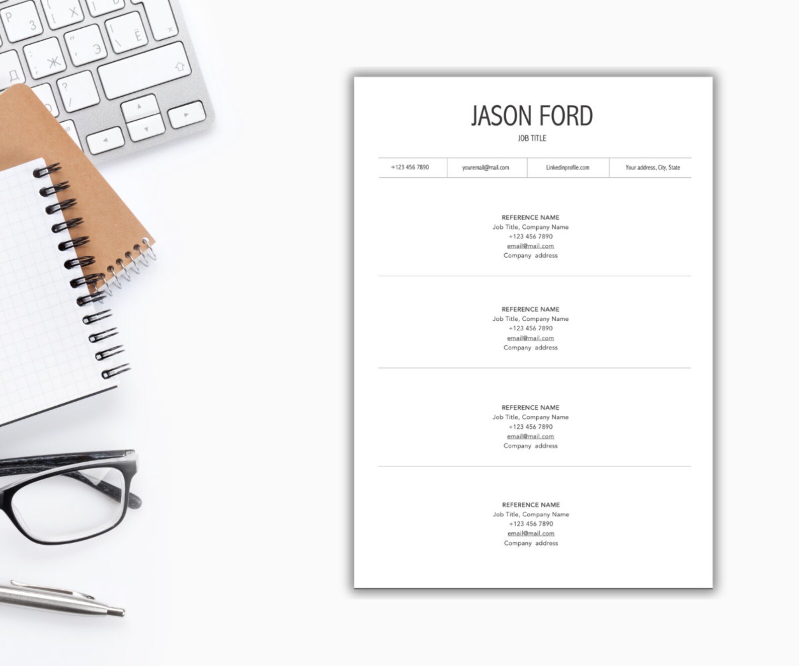 Resume Template, Your Perfect Resume for Your Ideal Application CV ...