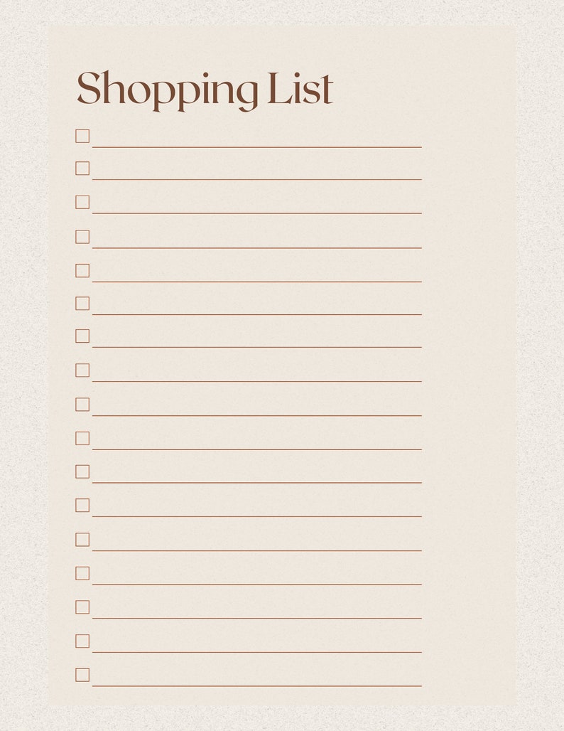 Printable Family Meal Planner - Etsy