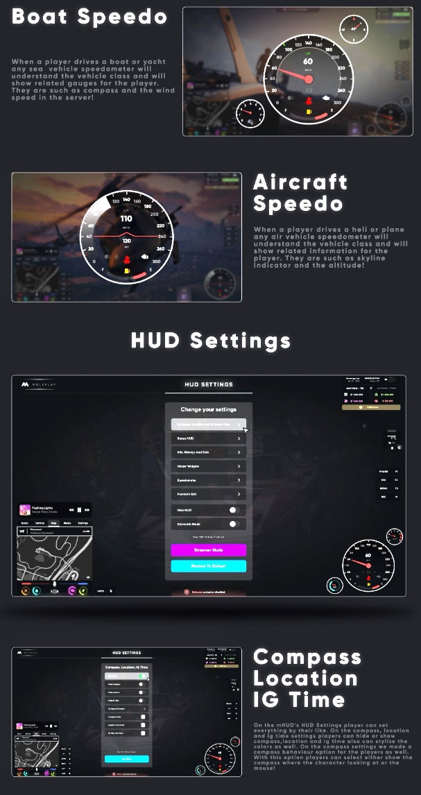 All in One HUD System for ESX and Qbcore - Etsy