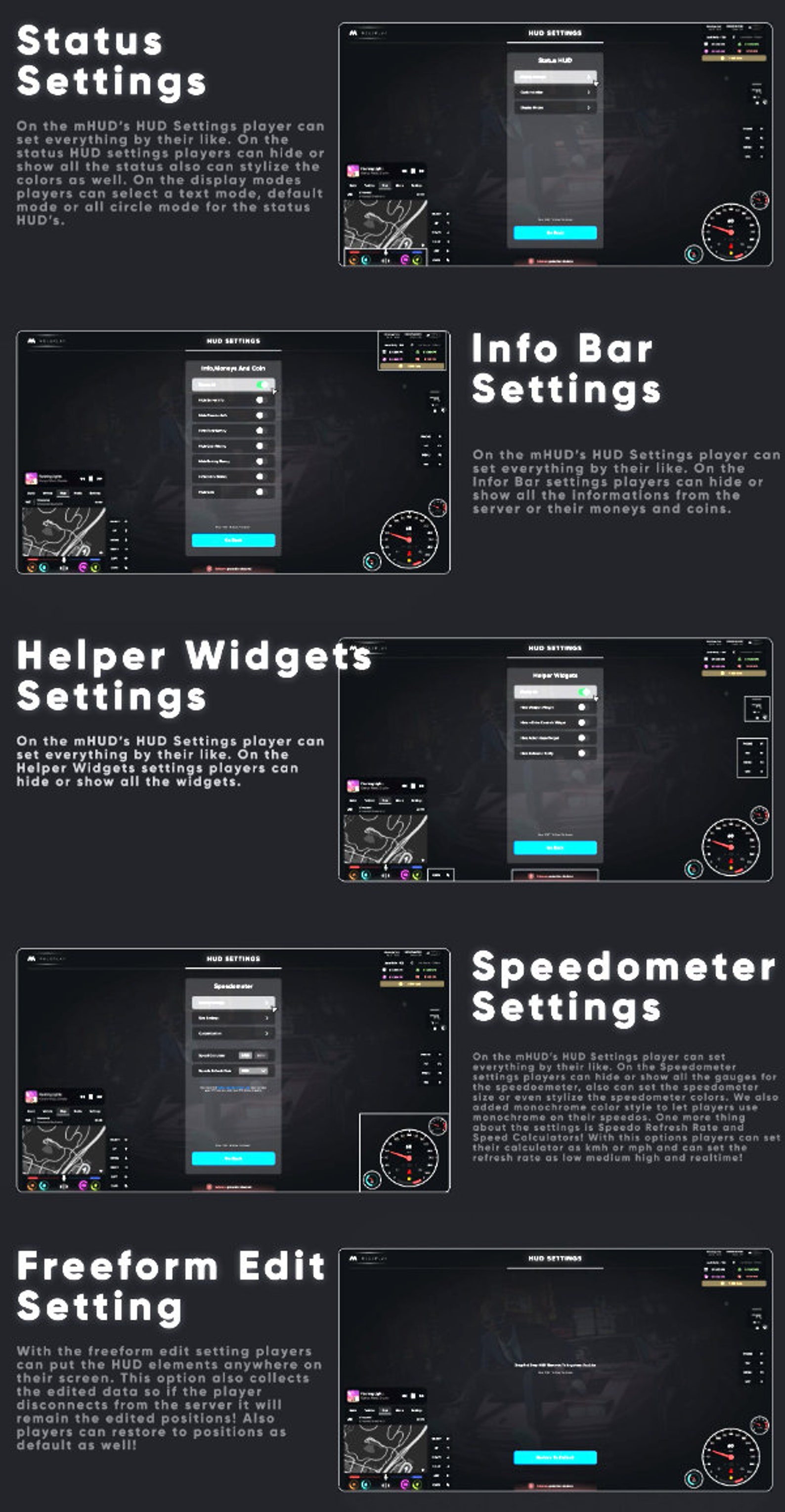All in One HUD System for ESX and Qbcore - Etsy