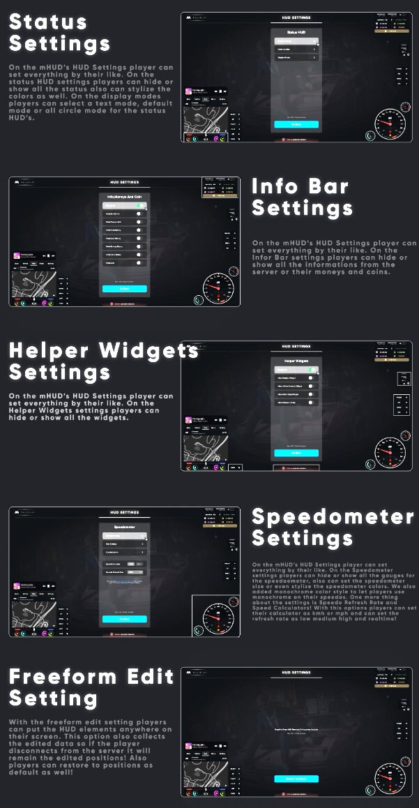 All in One HUD System for ESX and Qbcore - Etsy