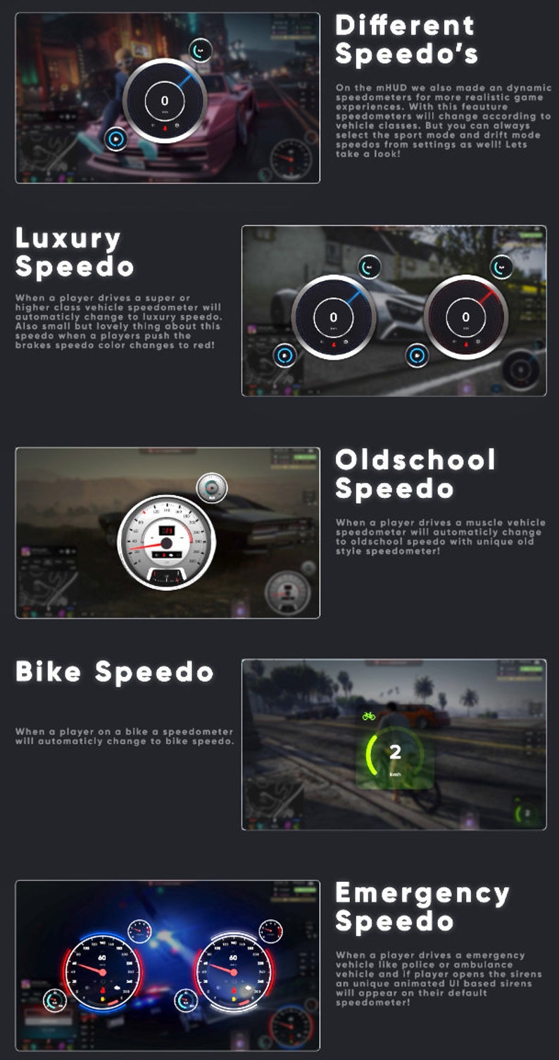 All in One HUD System for ESX and Qbcore - Etsy