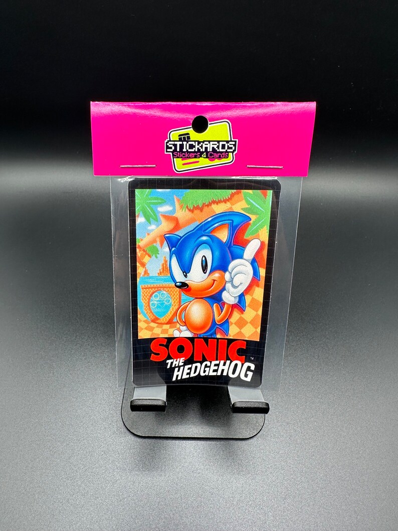 SEGA GENISIS: Sonic the Hedgehog Card Stickers for Credit or Debit Card ...