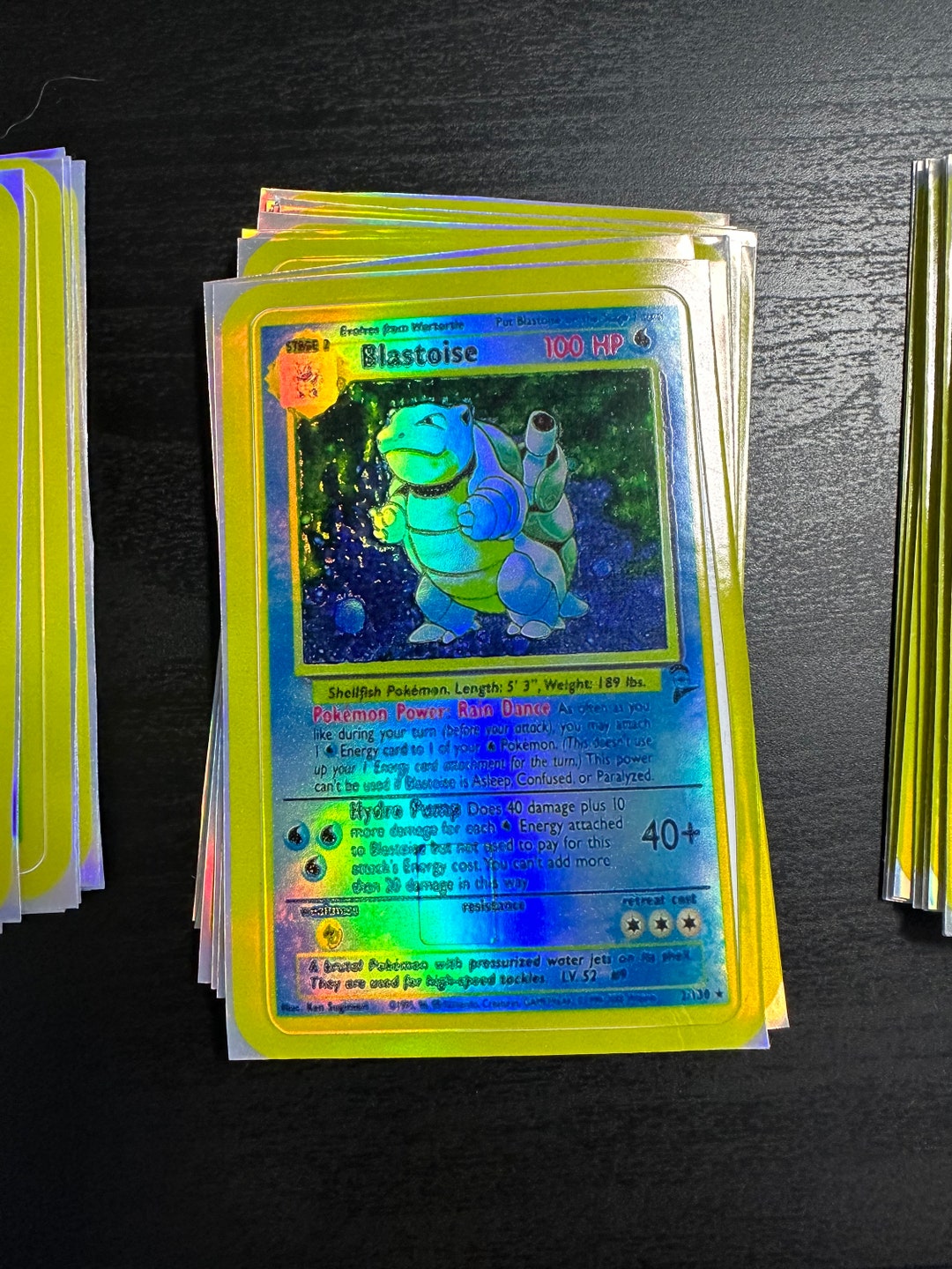 POKÉMON: Hologram Blastoise Debit Card Sticker the Print is a Bit Off ...