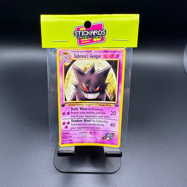 Gengar Debit Card Sticker - Etsy