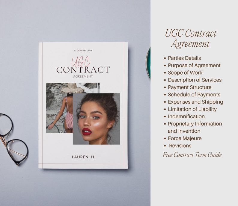 UGC Portfolio Template Canva Bundle Social Media Template UGC Pitch UGC ...