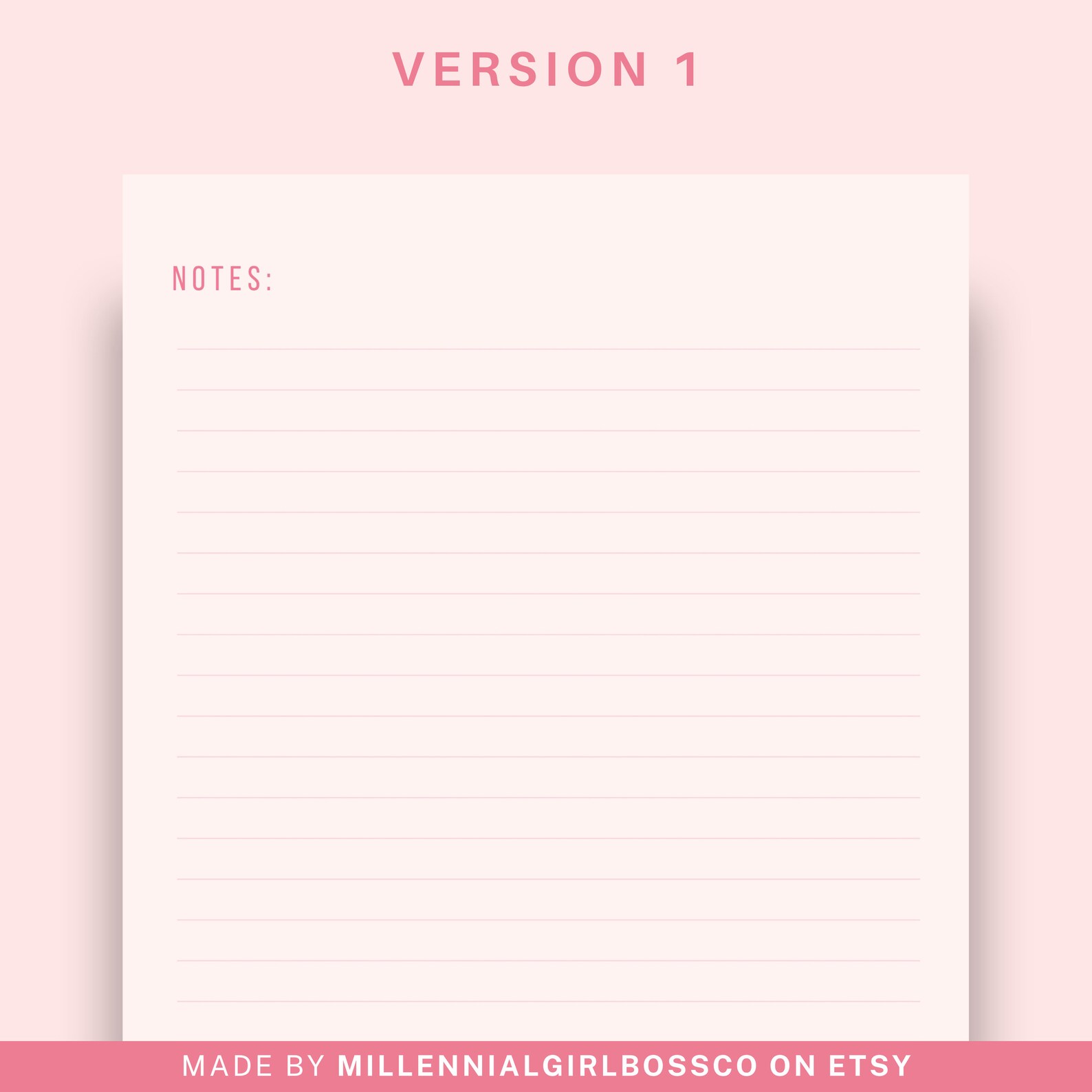 Printable Notes Pages, Writing Paper, Blank Notes, Study Note Template ...