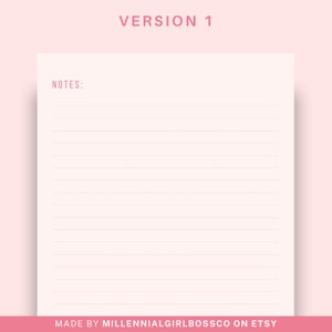 Printable Notes Pages, Writing Paper, Blank Notes, Study Note Template ...