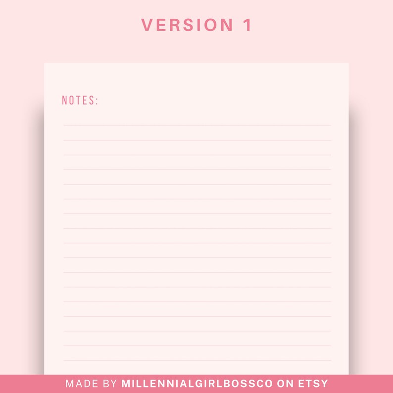 Printable Notes Pages, Writing Paper, Blank Notes, Study Note Template ...