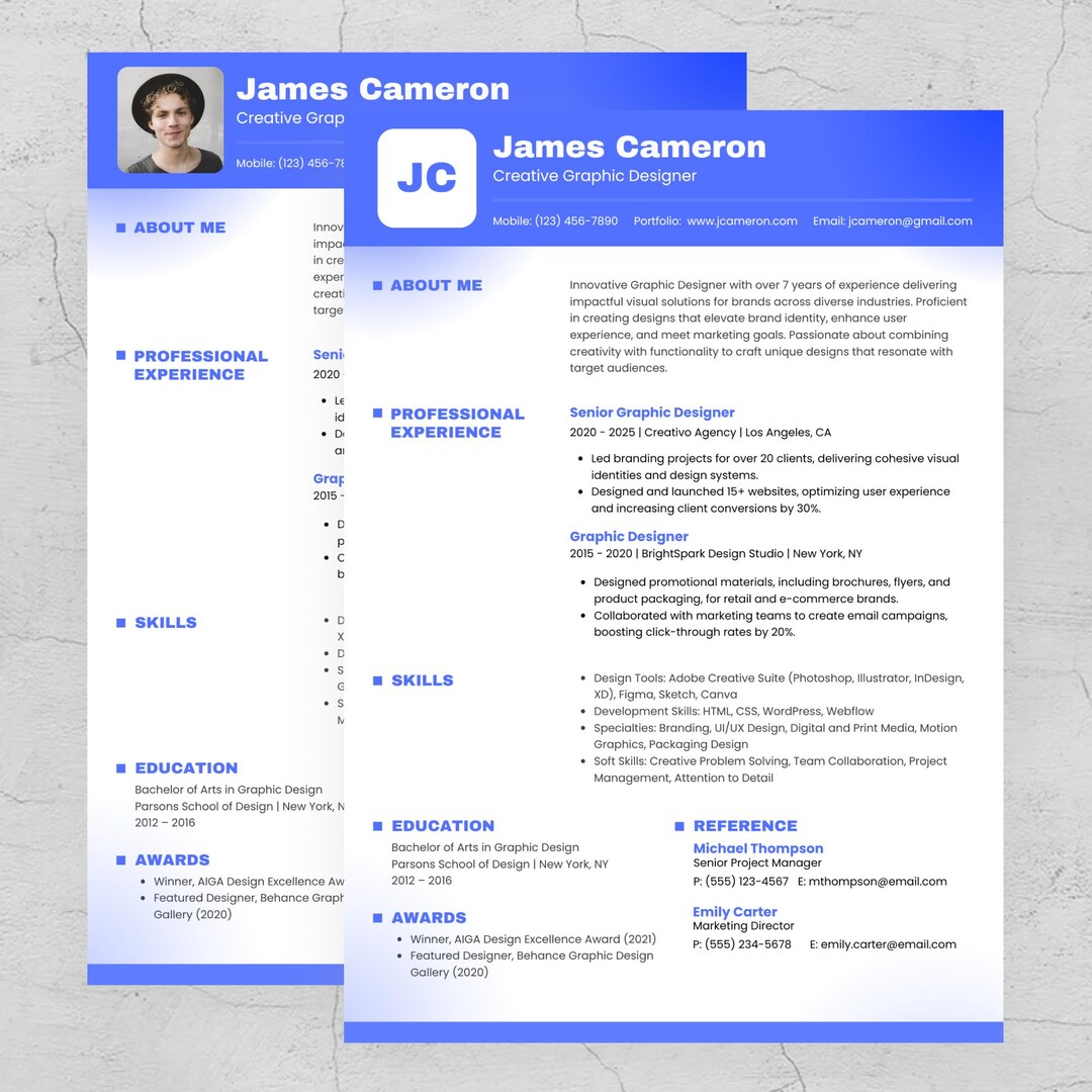 Sleek Canva Resume Template for Effortless Job Hunting, Streamline Your ...