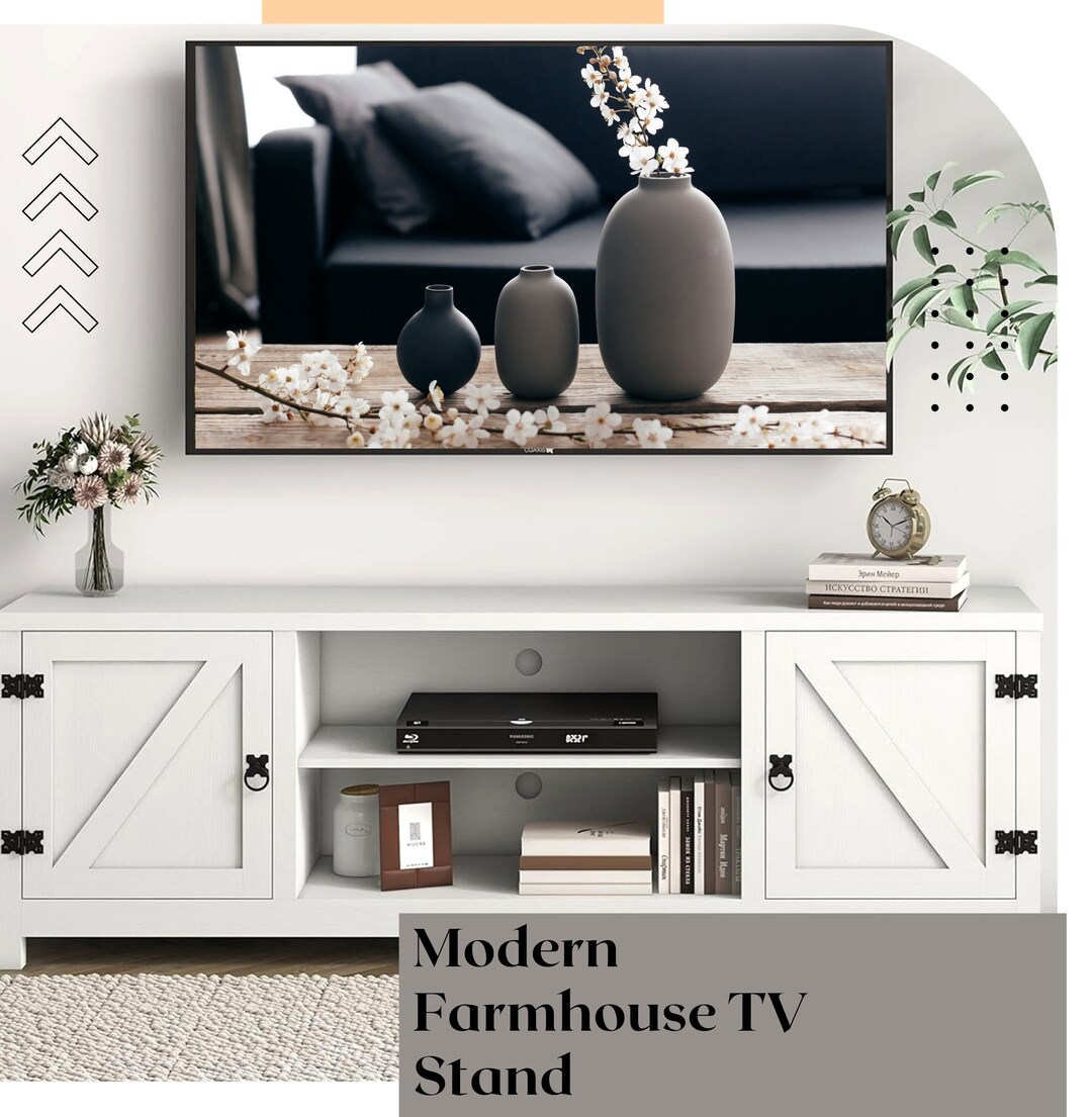 TV Stand, Modern Tv Console, Entertainment Center for 56 Inch TV Stand ...