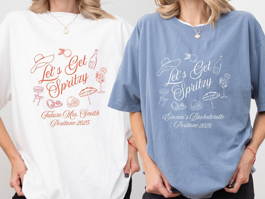 Let's Get Spritzy Bachelorette Shirt, Italian Bachelorette Italy ...