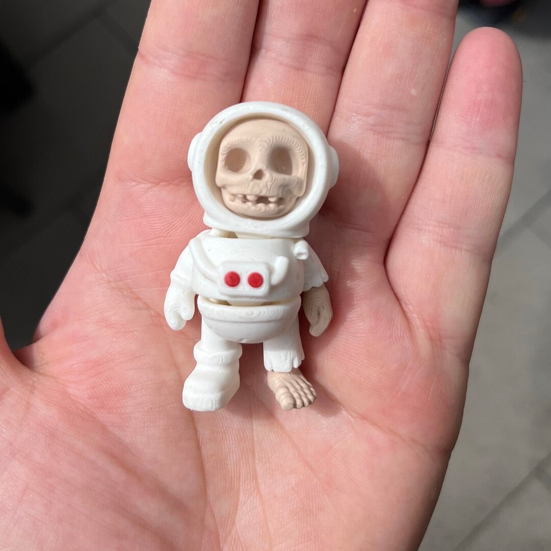 Mini Articulated Flexi Astronaut Skeleton 3D Print Fidget - Etsy