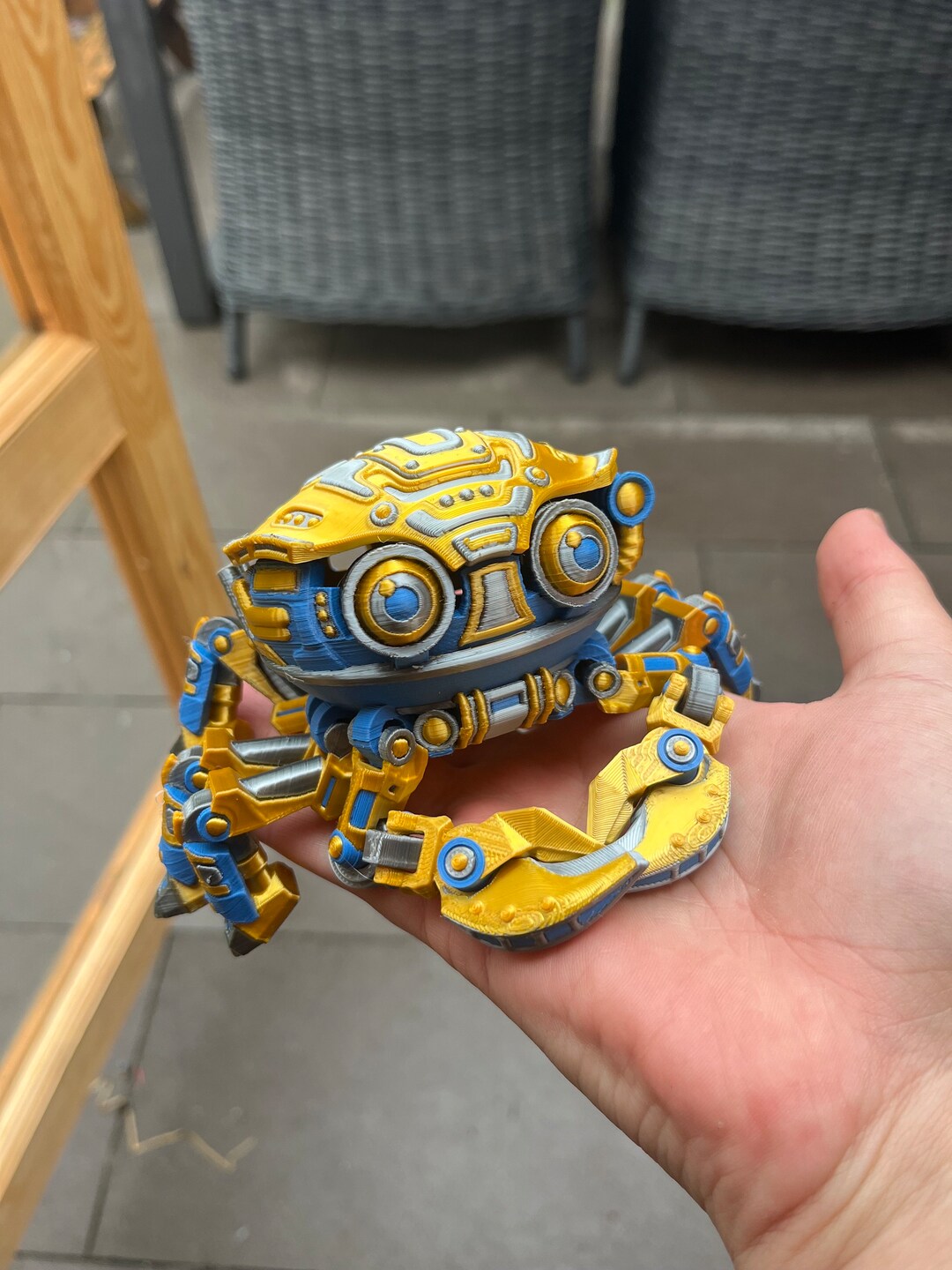 Articulated Cyber Crab / Flexi Factory / 3d Printed Toy Fidget ...