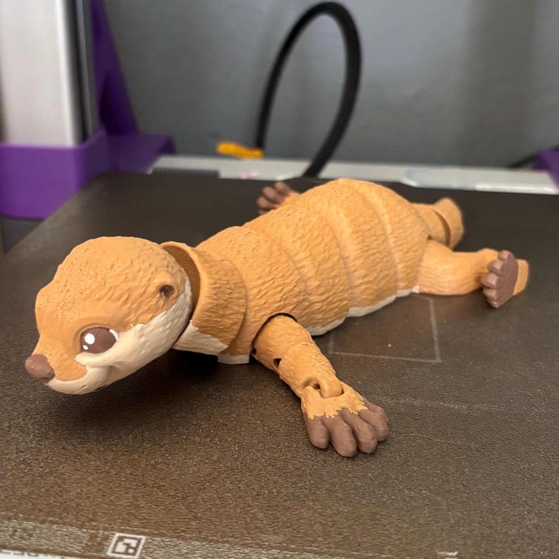 Adorable Articulated Fidget River Otter Creature 3d Printed Toy for ...