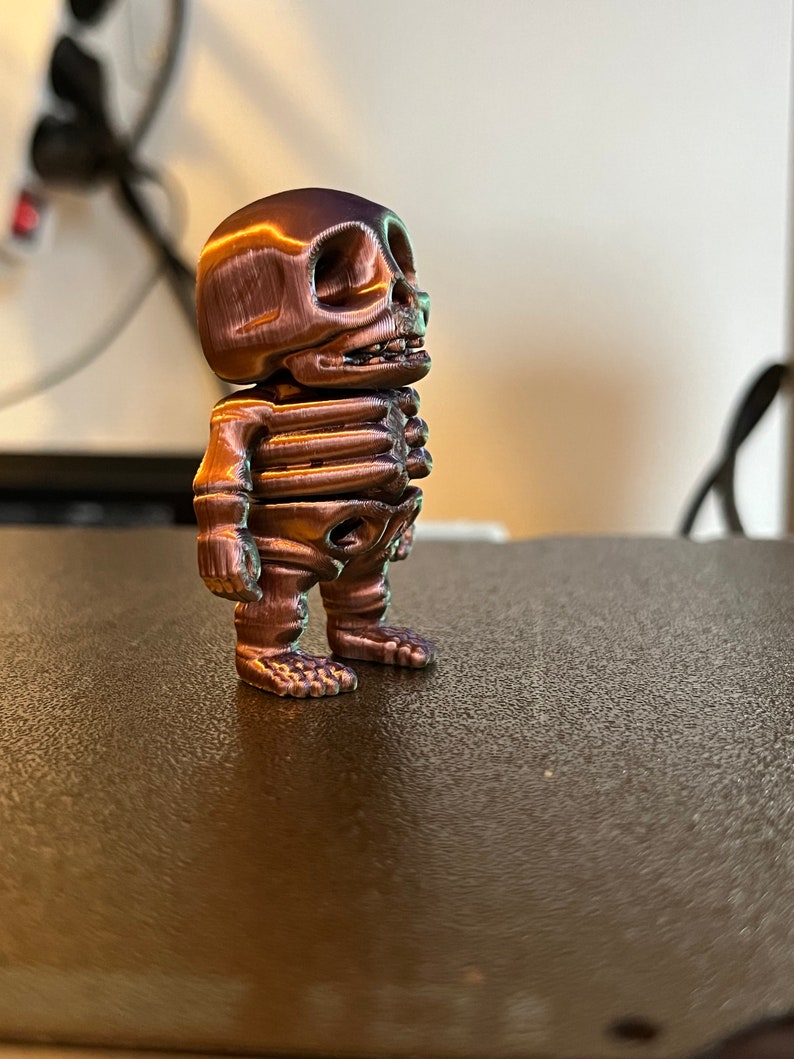 Mini Articulated Flexi Skeleton 3D Print Fidget - Etsy