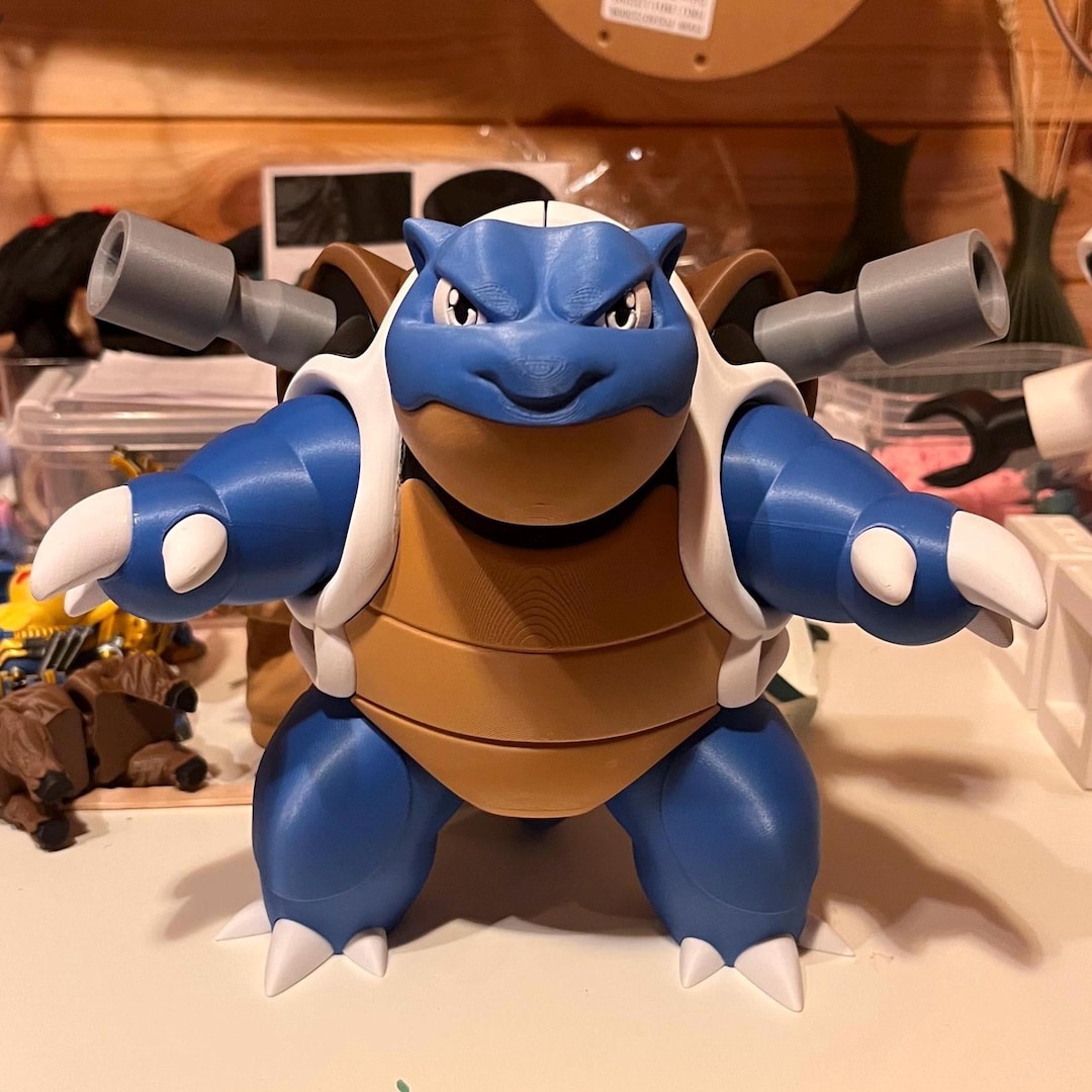 Blastoise / Multicolor / 3D Printed / High Quality Statue / Pokémon ...