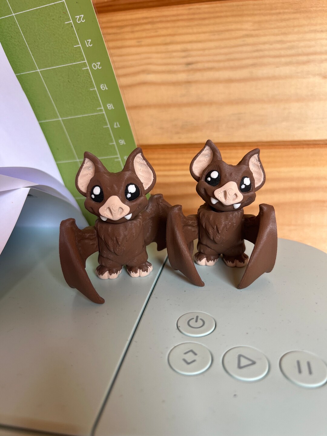 Mini Articulated Flexi Bat 3D Print Fidget Halloween - Etsy