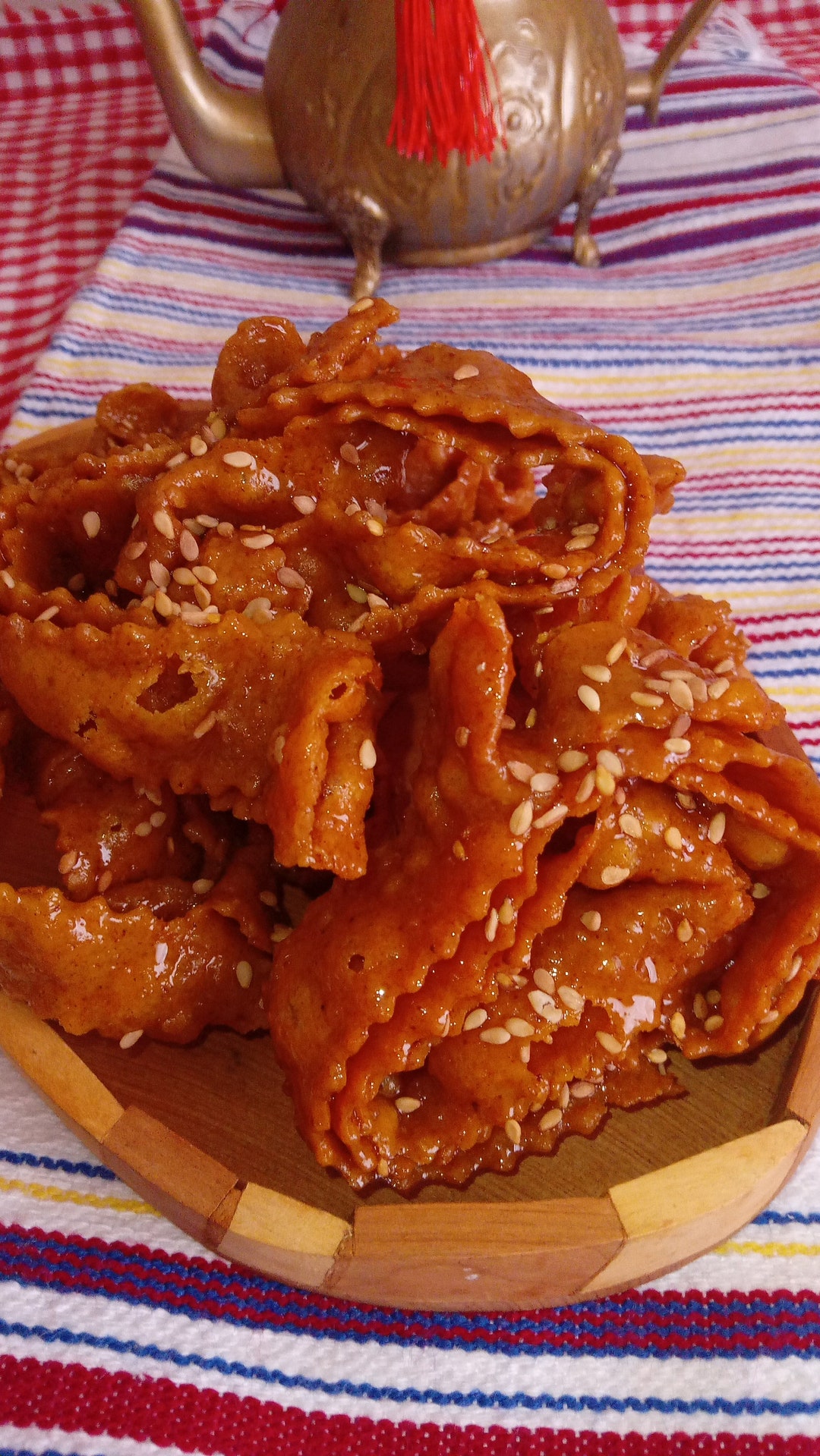 Moroccan Chebbakia, Sesame and Honey Cookies, Moroccan Traditional ...