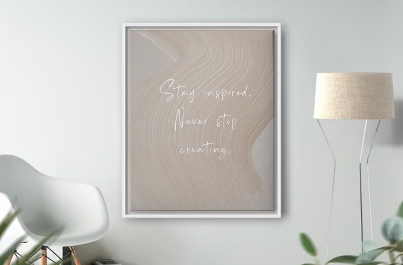 Positive Minimalist Wall Art - Etsy