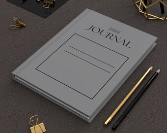 Black 2024 Journal for Everyday Hardcover Journal Matte, to Do Notebook ...