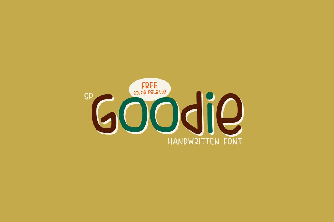 Goodie Font Playful Font, Craft Fonts, Handwritten Font, Cute Font ...