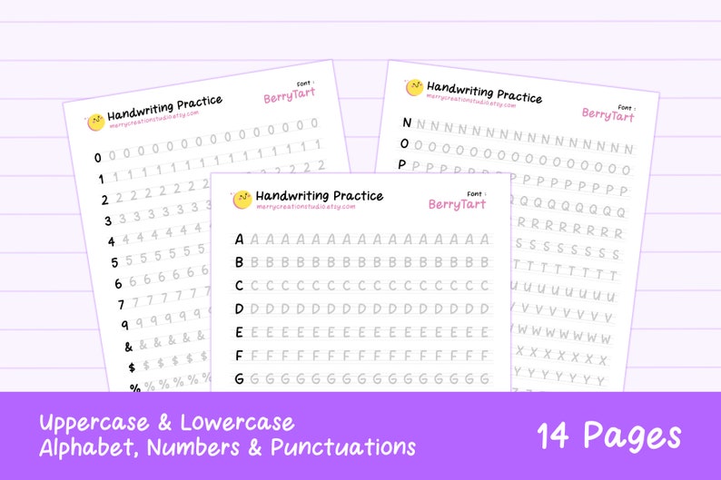 Cute Handwriting Practice Worksheet Neat Handwriting Workbook Hand ...